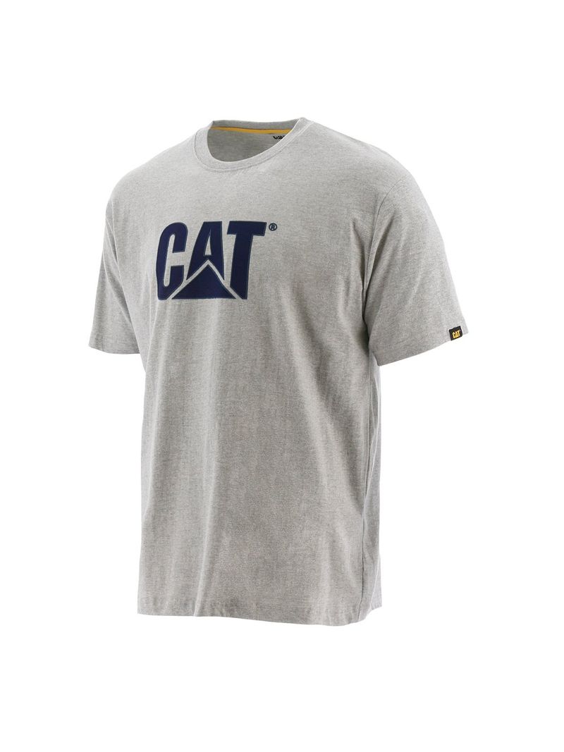 Remera Cat Hombre Tm Logo Gris - My Shuzz - Tienda Online en Paraguay