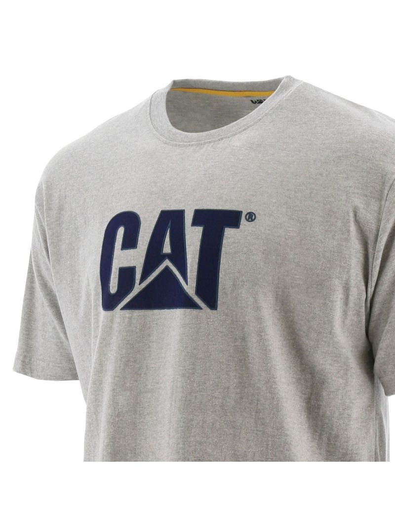 Remera Cat Hombre Tm Logo Gris - My Shuzz - Tienda Online en Paraguay