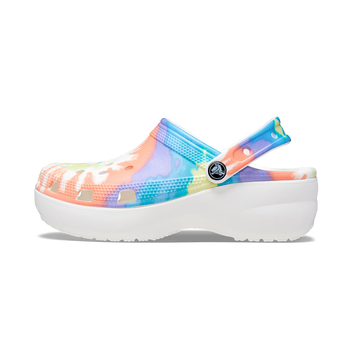 Crocs Multicolor Classic Platform Tiedye Mujer - My Shuzz - Tienda ...