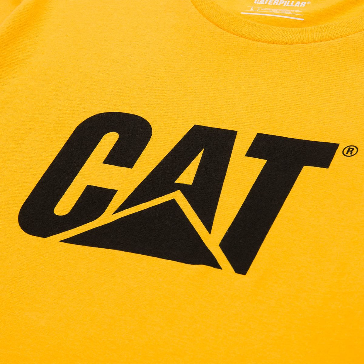 Remera Cat Hombre Original Fit Logo Amarillo - Cat Lifestyle Paraguay ...