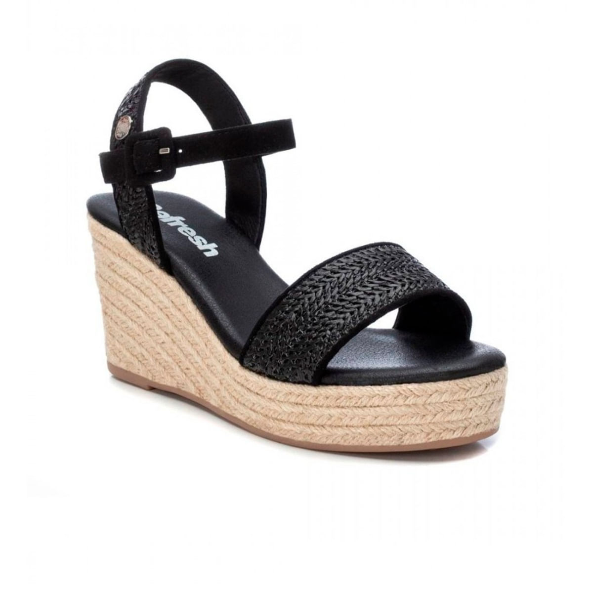 Sandalia Refresh Mujer Sra Textil Negro - My Shuzz - Tienda Online en ...