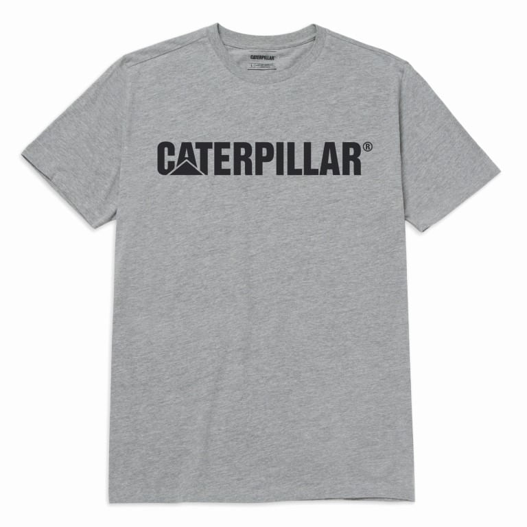 Remera Cat Hombre Original Fit Caterpillar Logo Gris - My Shuzz ...
