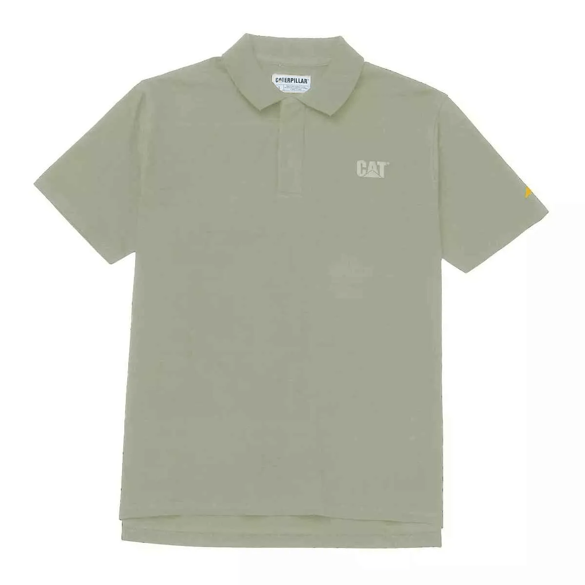 Polo Cat Hombre Logo Pique Gris - My Shuzz - Tienda Online en Paraguay