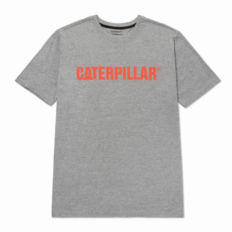 Remera Cat Hombre Original Fit Caterpillar Logo Gris - My Shuzz ...