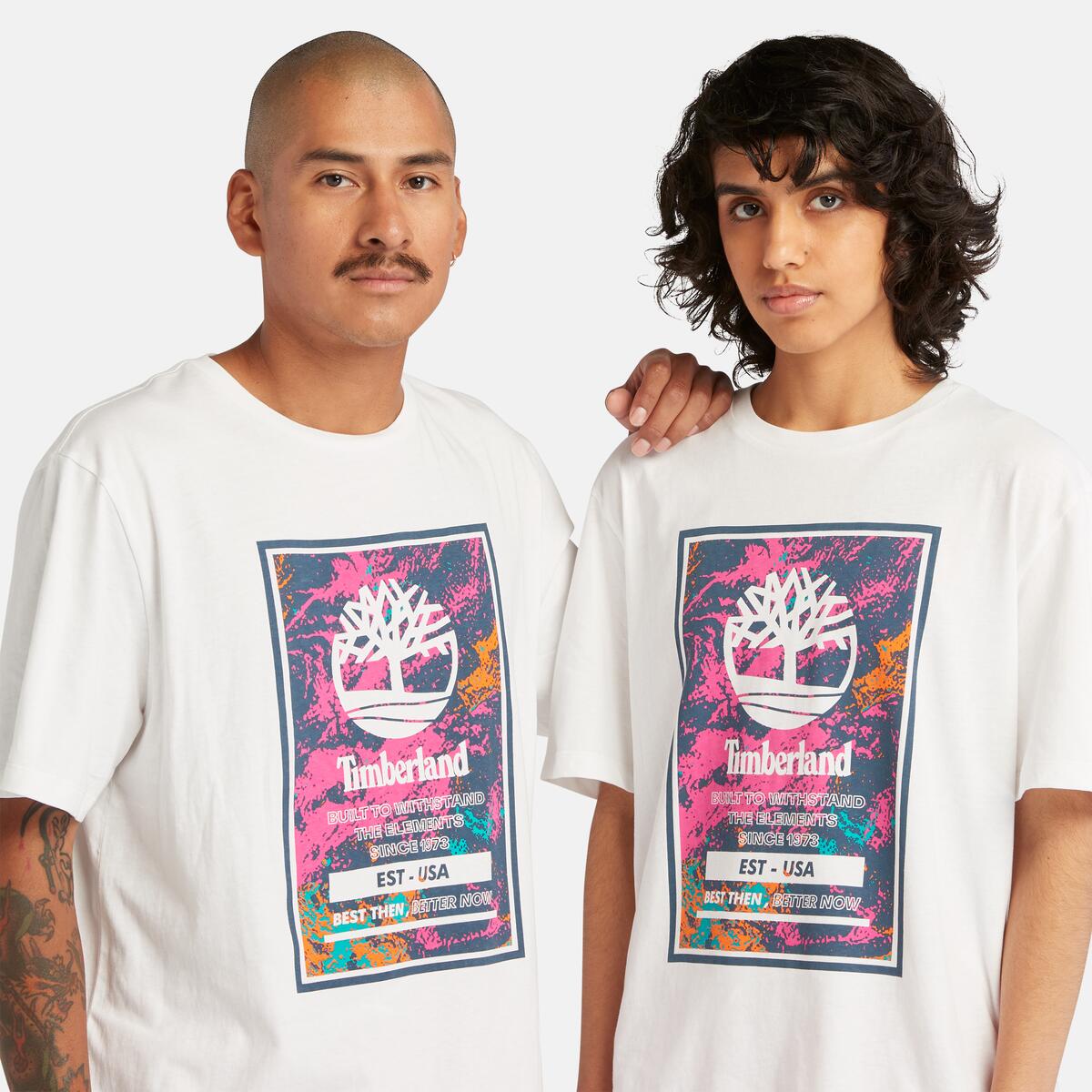 Remera Timberland Unisex Logo Tee Rosa - My Shuzz - Tienda Online en ...