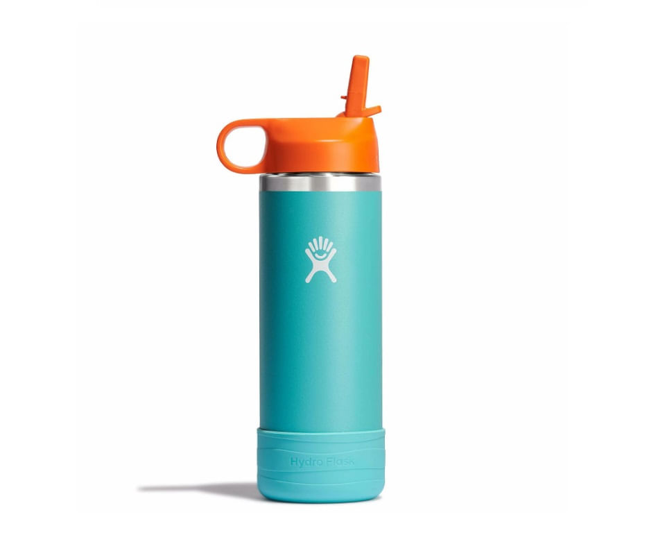 Termo Hydro Flask Unisex 18 OZ Kids Wide Mouth Straw Cap And Boot ...