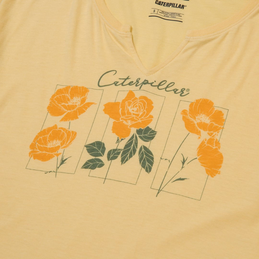 Remera Cat Mujer Notch Neck Novelty Amarillo - Cat Lifestyle Paraguay ...