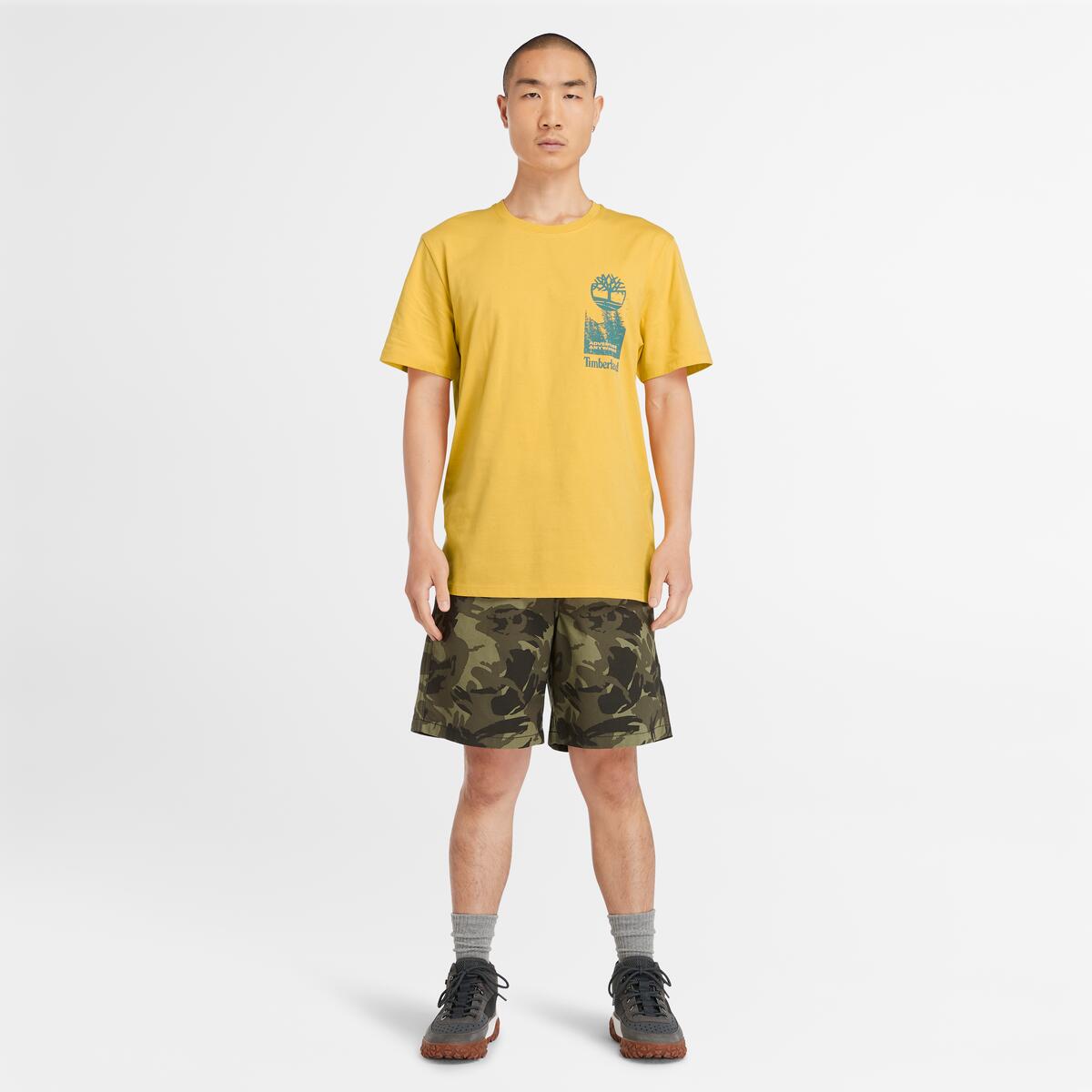 Remera Timberland Hombre Back Slogan Amarillo - Timberland