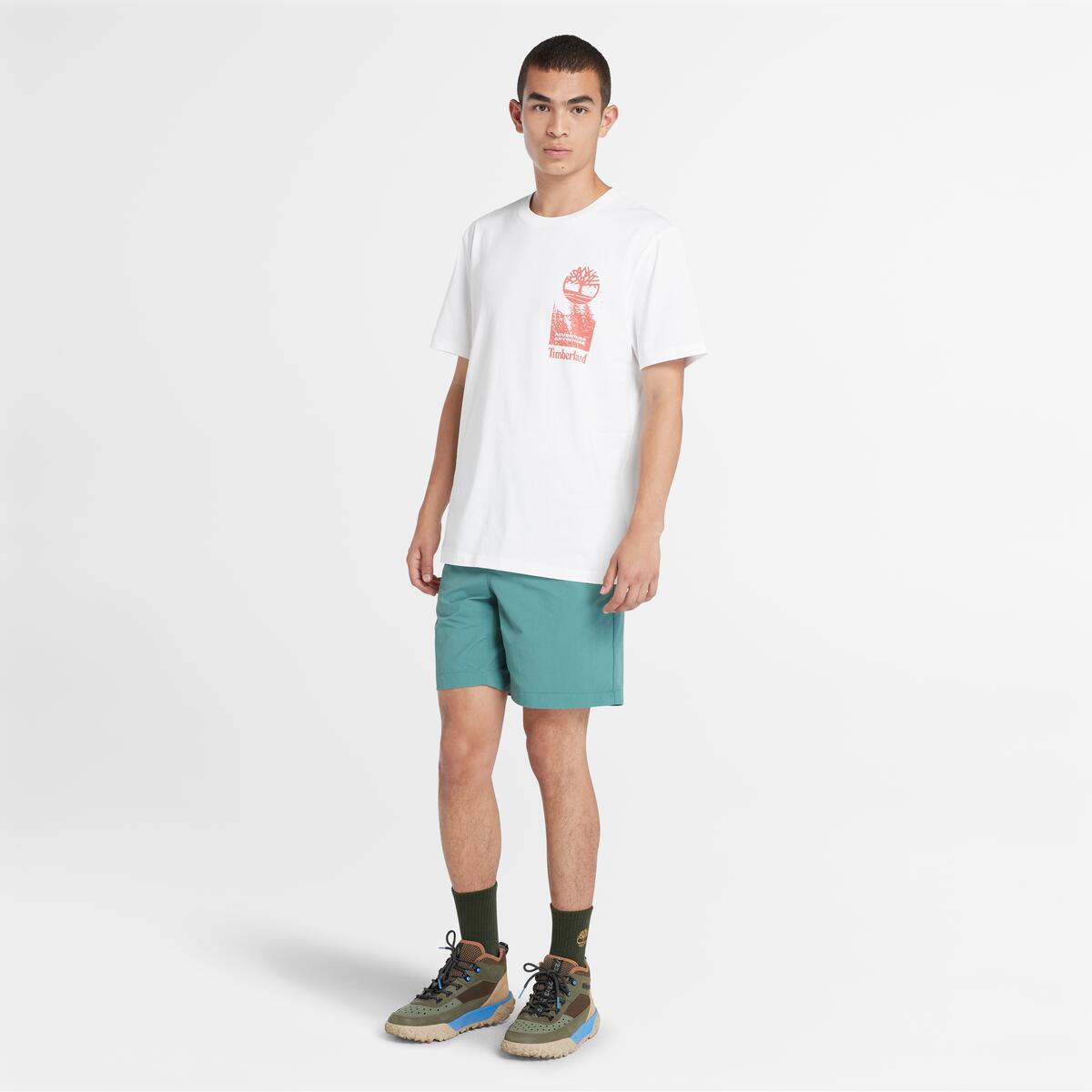 Remera Timberland Hombre Back Slogan Blanco - Timberland