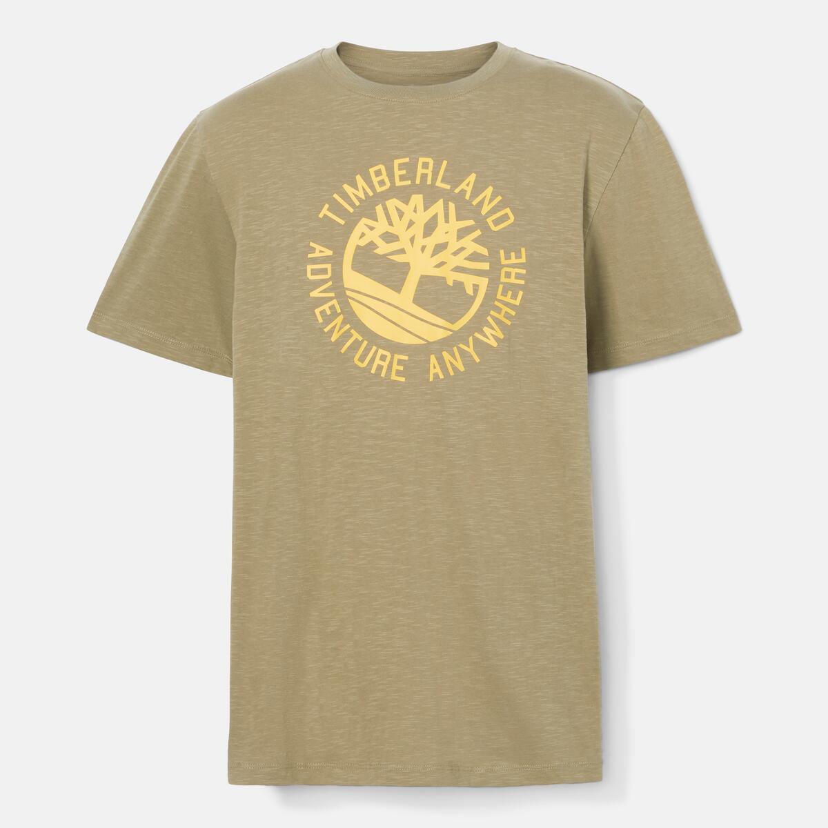 Remera Timberland Hombre Slogan Logo Verde - Timberland Paraguay ...