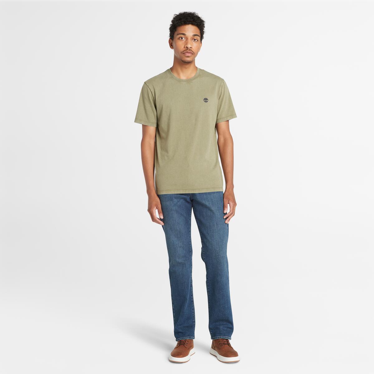 Remera Timberland Hombre Garment-Dyed Verde - Timberland