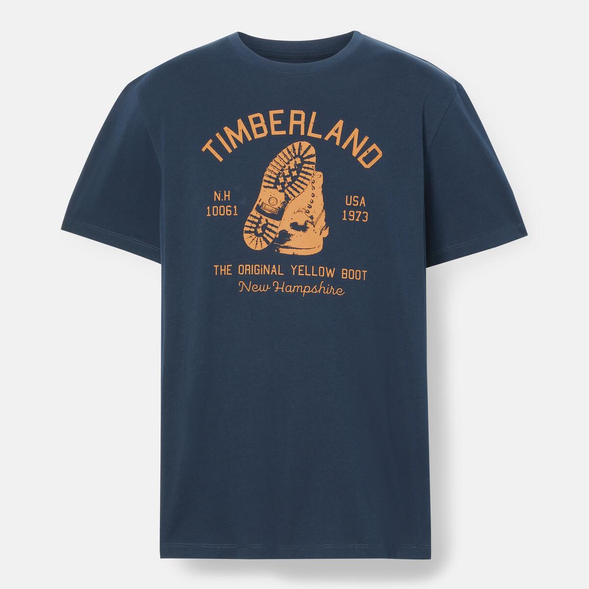 Remera Timberland Hombre Boot Slogan Azul - Timberland Paraguay ...