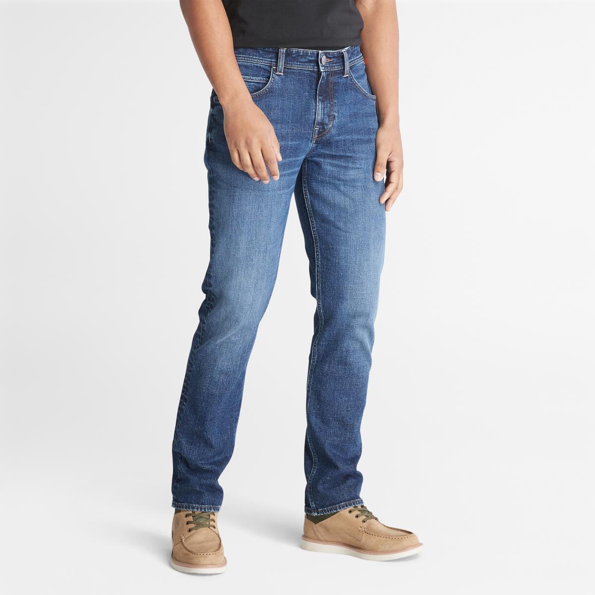Jeans Timberland Hombre Core Indigo Denim Celeste - Timberland