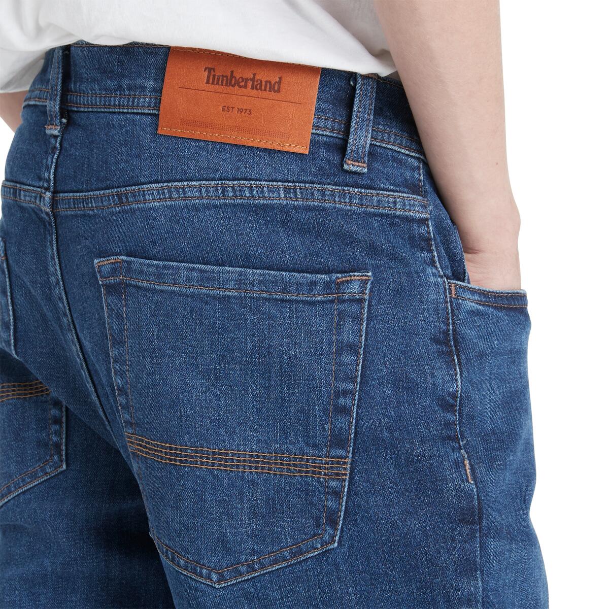 Jeans Timberland Hombre Stretch Denim Slim Azul - Timberland