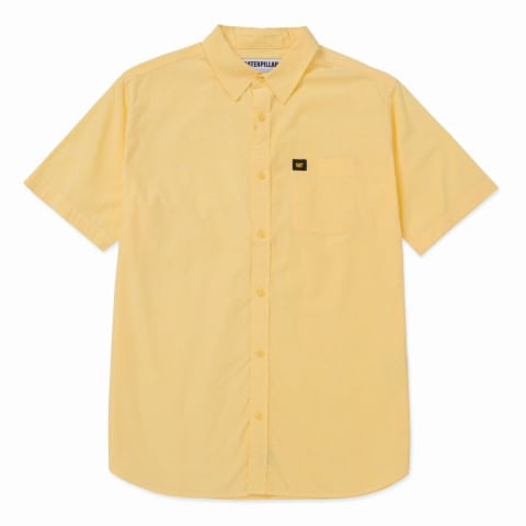 Camisa Cat Hombre Poplin S/S Shirt Amarillo - Cat Lifestyle Paraguay ...