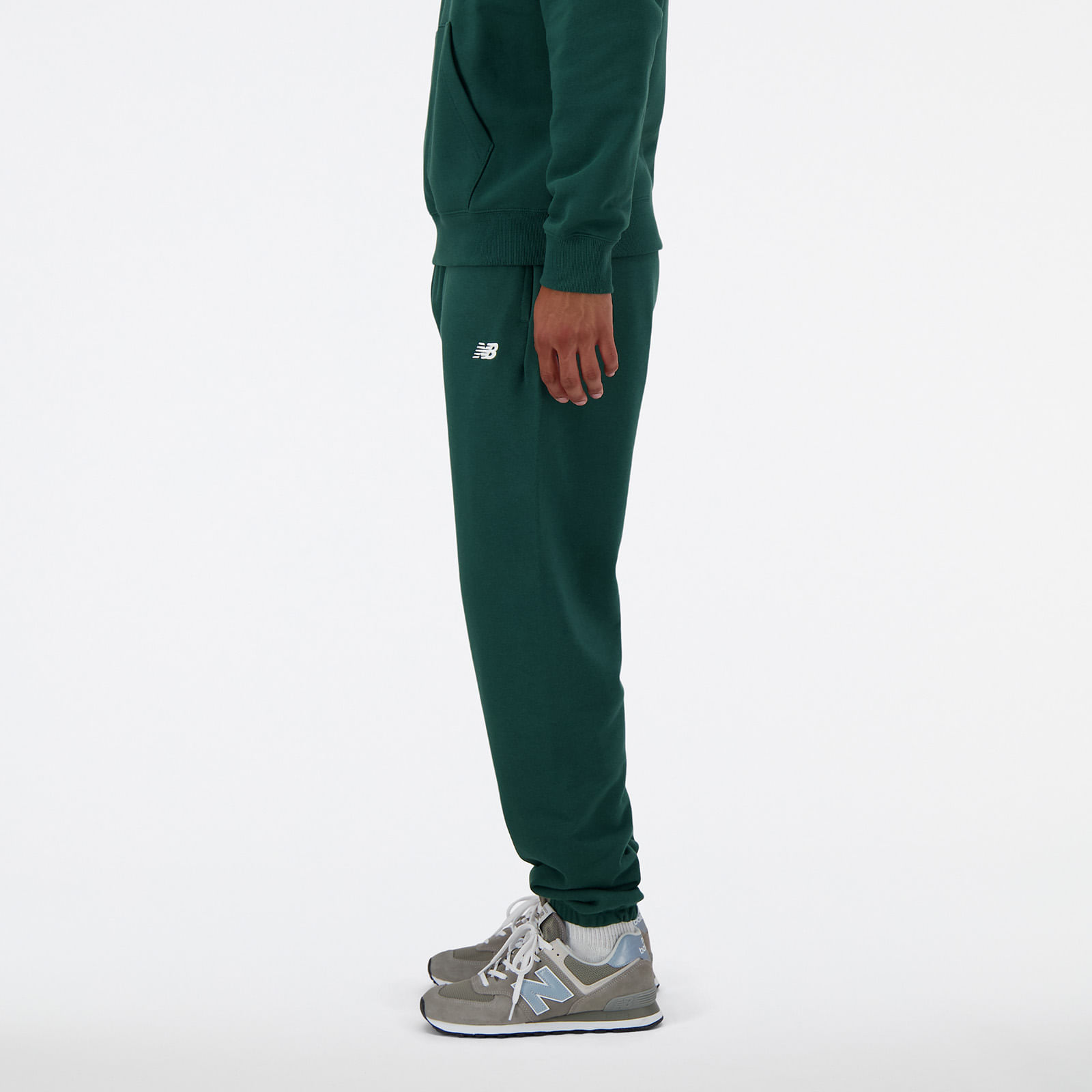 Pantalon New Balance Hombre French Terry Jogger Verde - My Shuzz ...