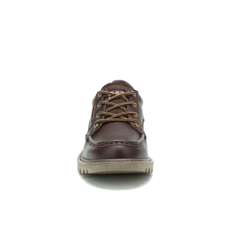 Zapato Cat Hombre Colorado Moc Toe Low Marron - My Shuzz - Tienda ...