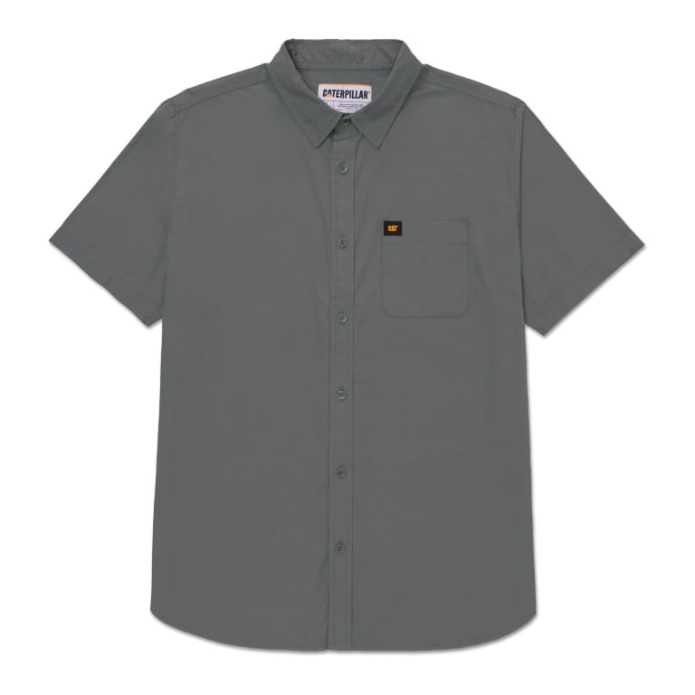 Camisa Cat Hombre Poplin S/S Shirt Gris - Cat Lifestyle Paraguay ...